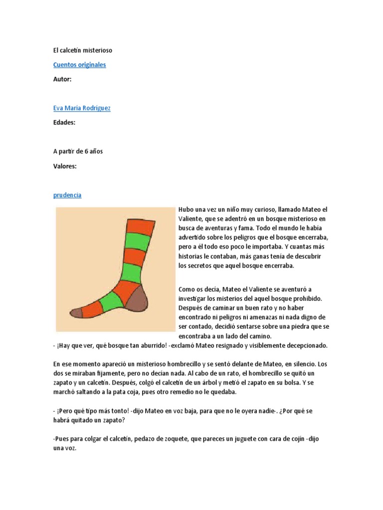 El Calcetín Misterioso | PDF