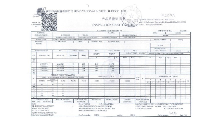 Sertifikat Pipa | PDF