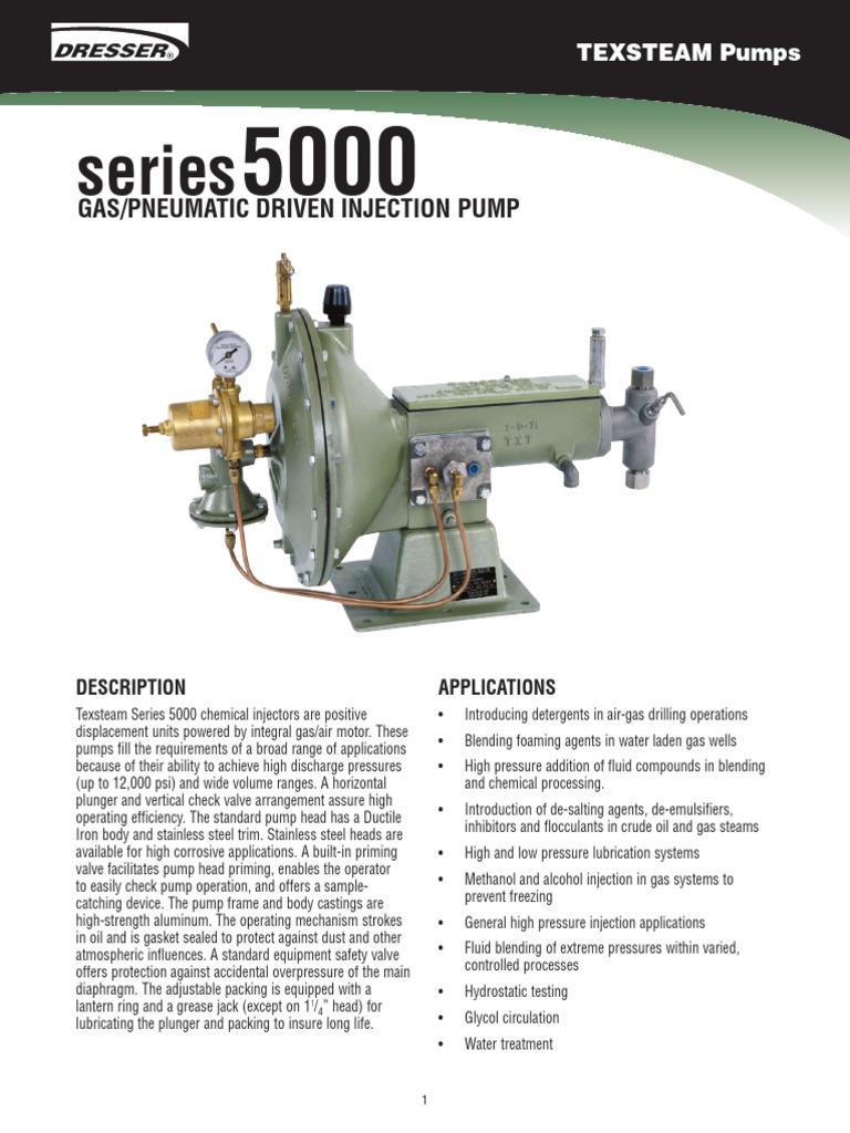 Series 5000 Texsteam PDF | PDF | Valve | Pump