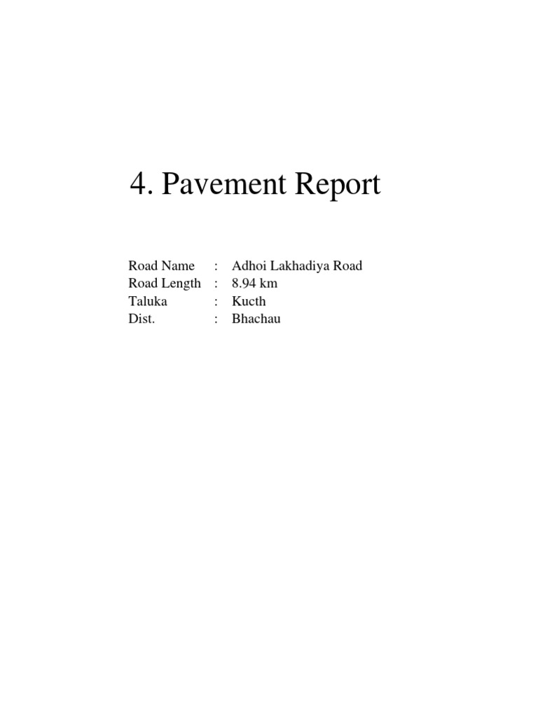 4 Pavement Report (571433) | Download Free PDF | Construction Aggregate ...