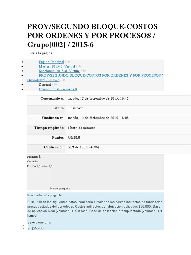 Costos Por Ordenes y Por Procesos 3 | PDF | Gestión de Procesos de Negocio | Presupuesto