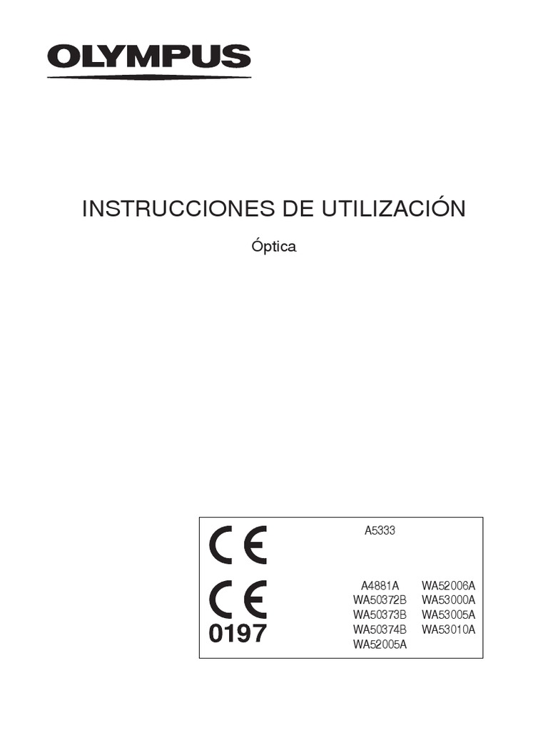 Manual de Instrucciones Wa50372b, Wa50373b, Wa50374b, Wa52005a ...