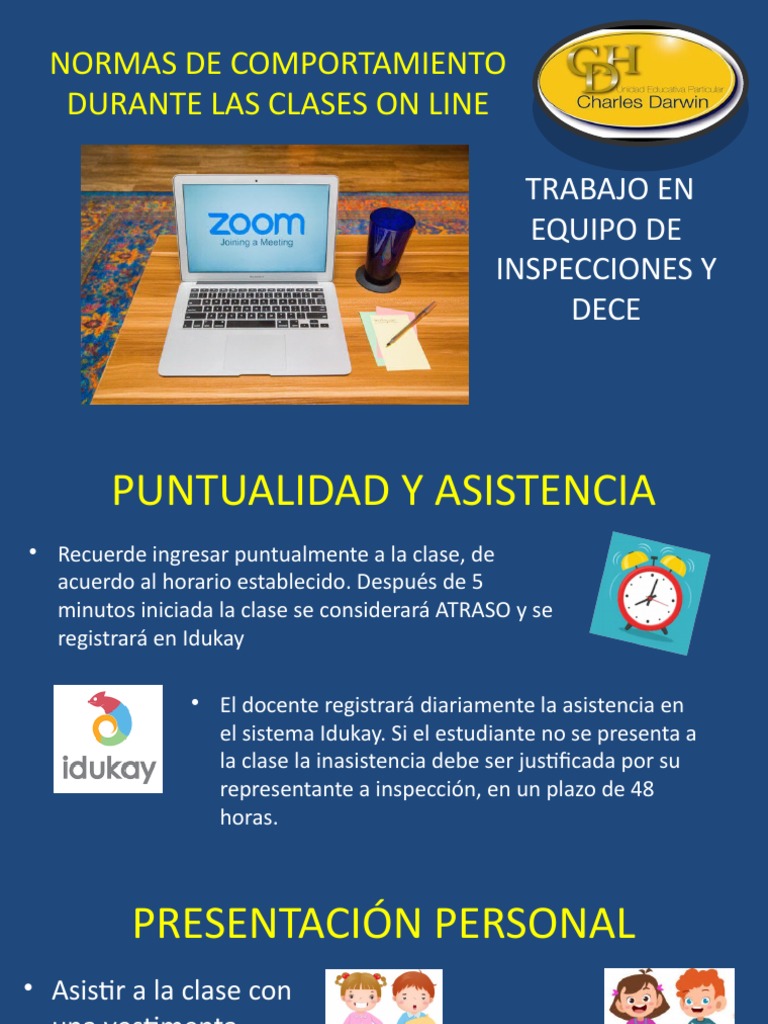 Normas para Clases Virtuales-2020 | PDF | Enseñando y aprendiendo ...