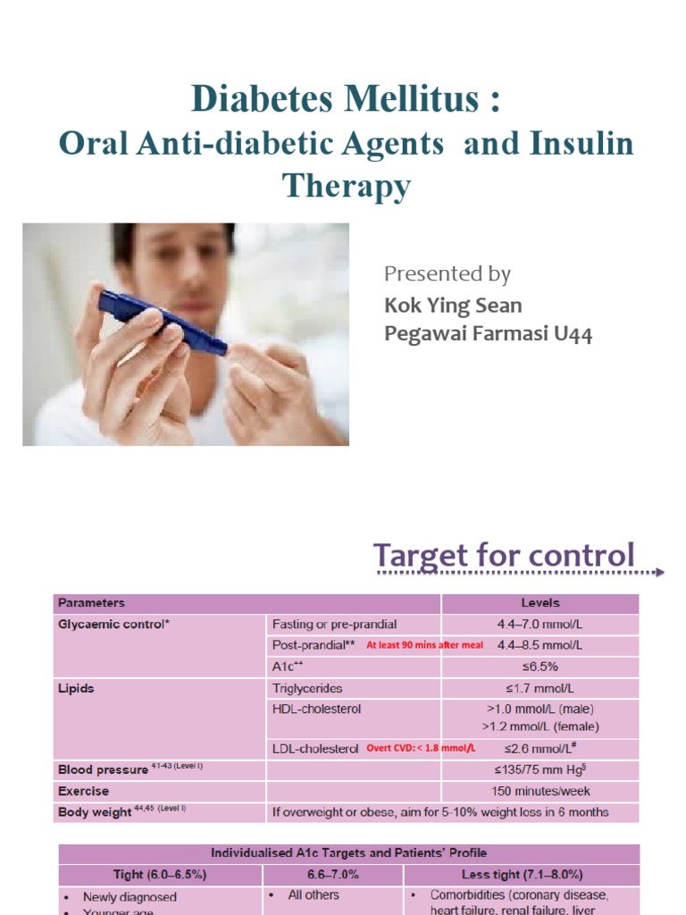 OHA and Insulin Therapy in Diabetes | PDF | Hyperglycemia | Disorders ...