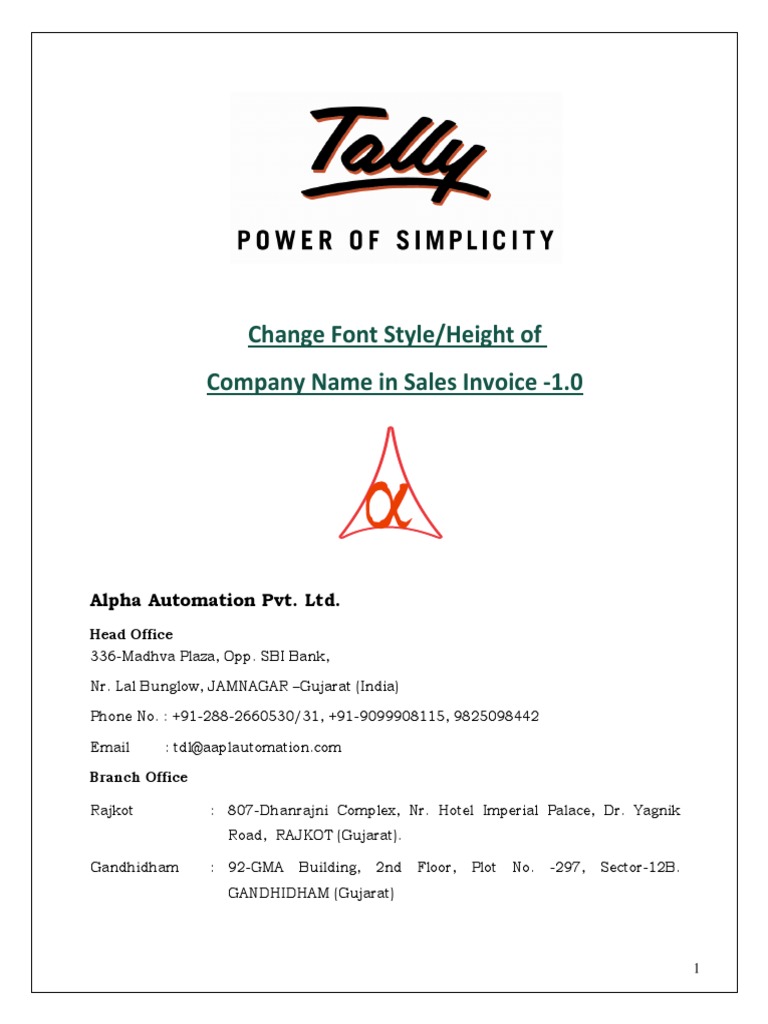 1481121252change Font of Company Name in Invoice | PDF | Enterprise ...