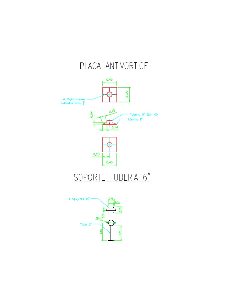 Detalle Placa Antivortice PDF | PDF