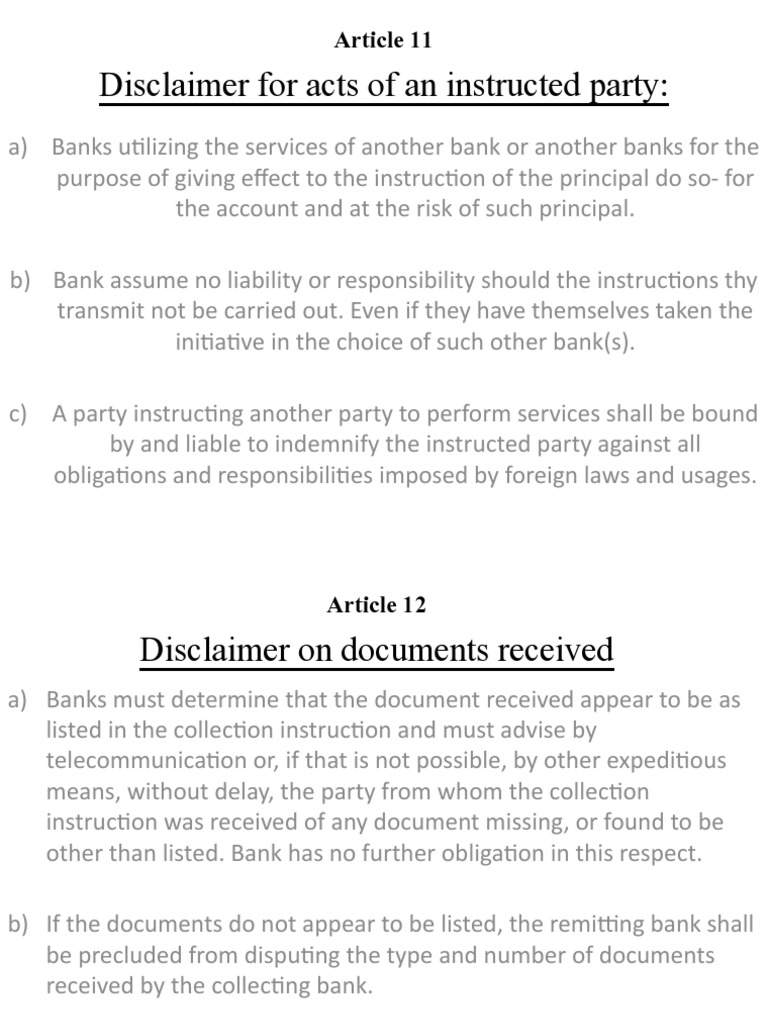 UCP 600 Article 11 Overview | PDF
