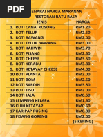 Kapitan Menu and Prices Overview | PDF | Kebab | Foods