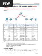 4.1.1.10 Packet Tracer - Configuring Extended ACLs Scenario 1 - Instructor | PDF | File Transfer ...