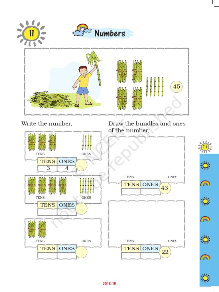 11 Numbers: Write The Number. Draw The Bundles and Ones of The Number | PDF