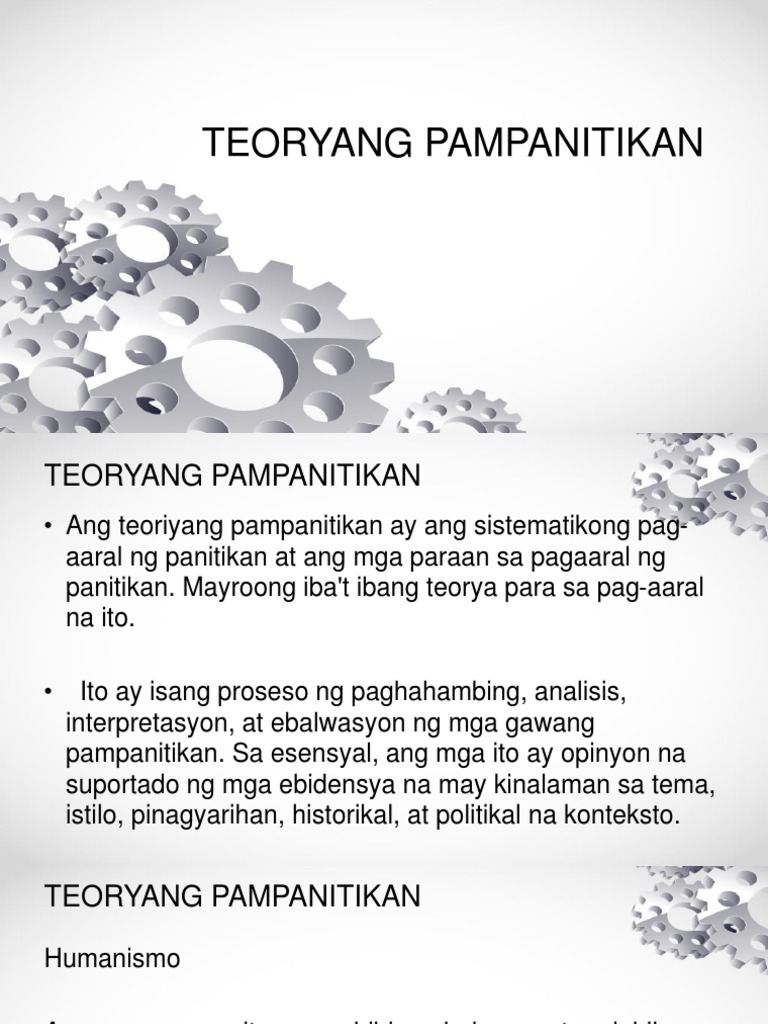 Teoryang Pampanitikan | PDF