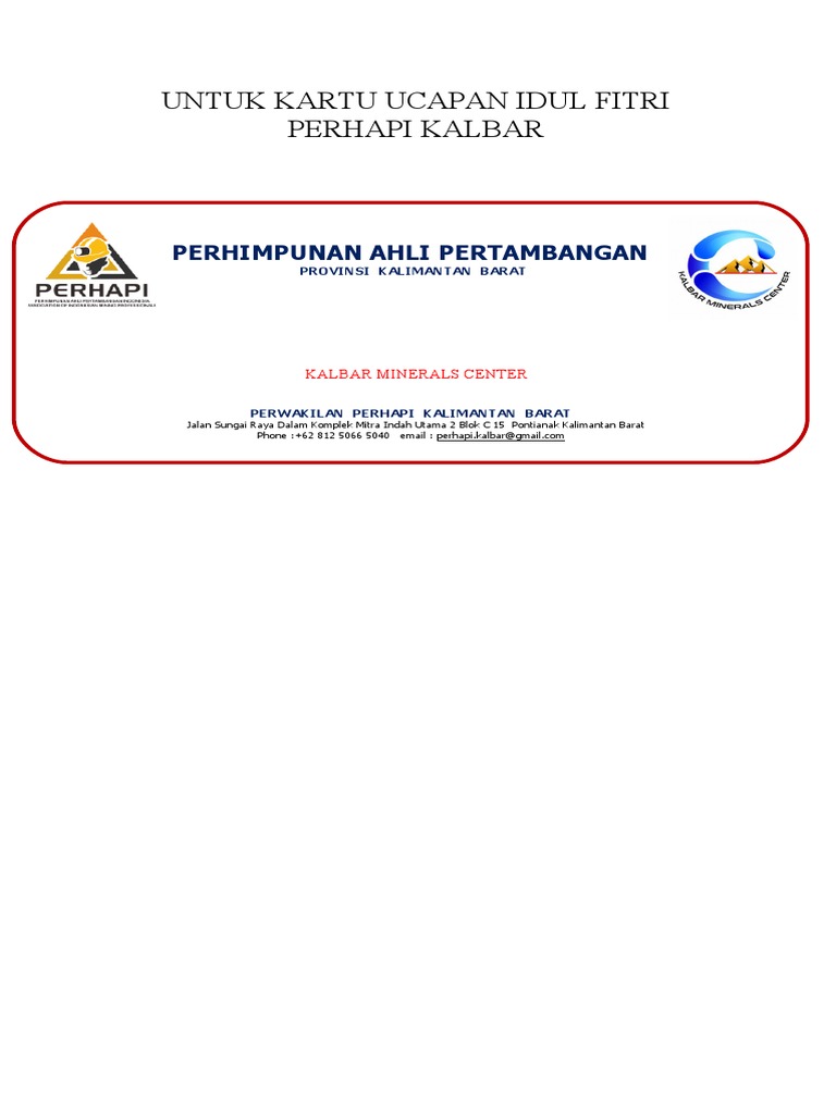 Konsep Kartu PERHAPI | PDF