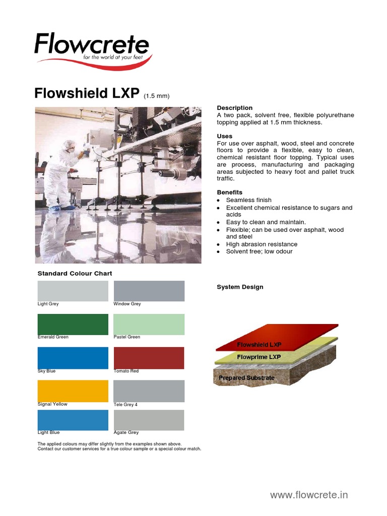 Flowshield LXP: Description | Download Free PDF | Concrete | Color
