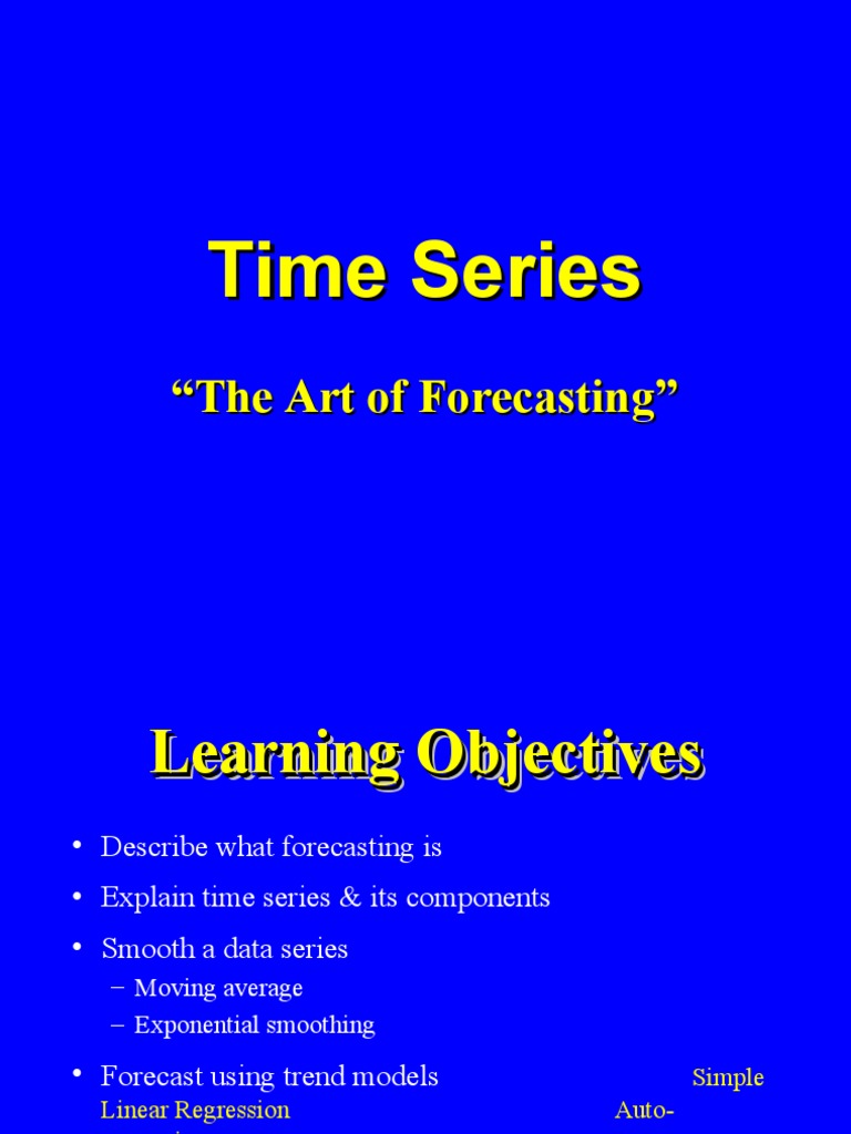 Timeseries | PDF | Forecasting | Time Series