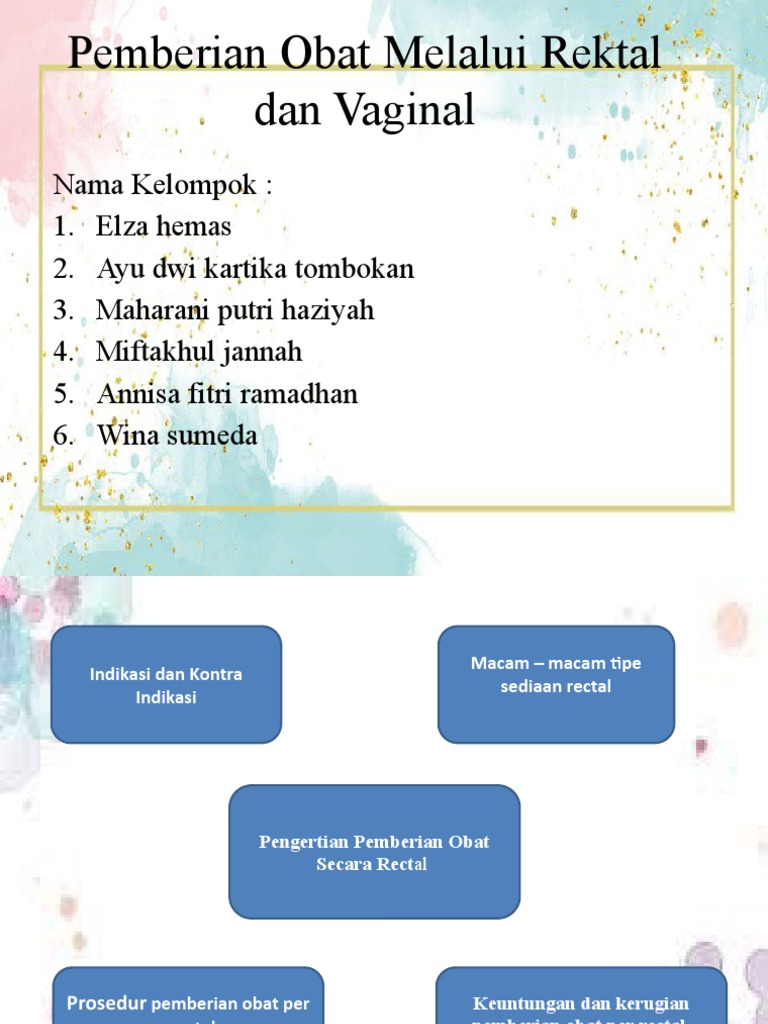 Pemberian Obat Melalui Rektal Dan Vaginal | PDF