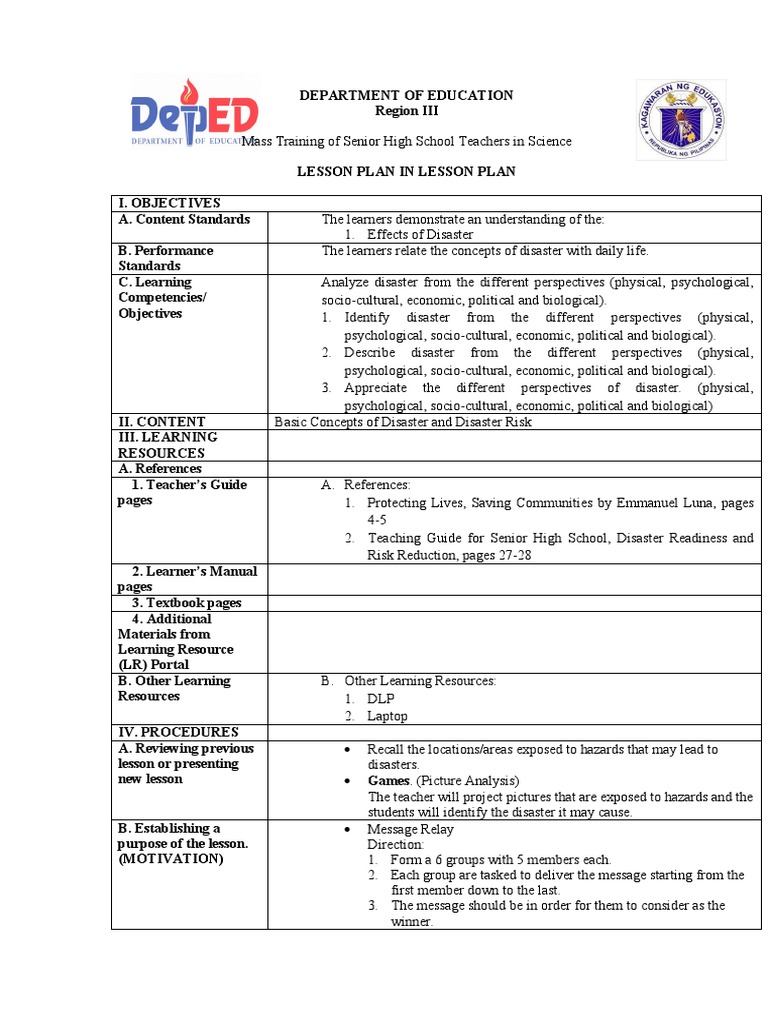 DRR11 12 Ia B 6 | PDF | Risk | Concept