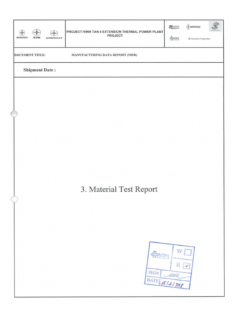 Material Test Report | PDF