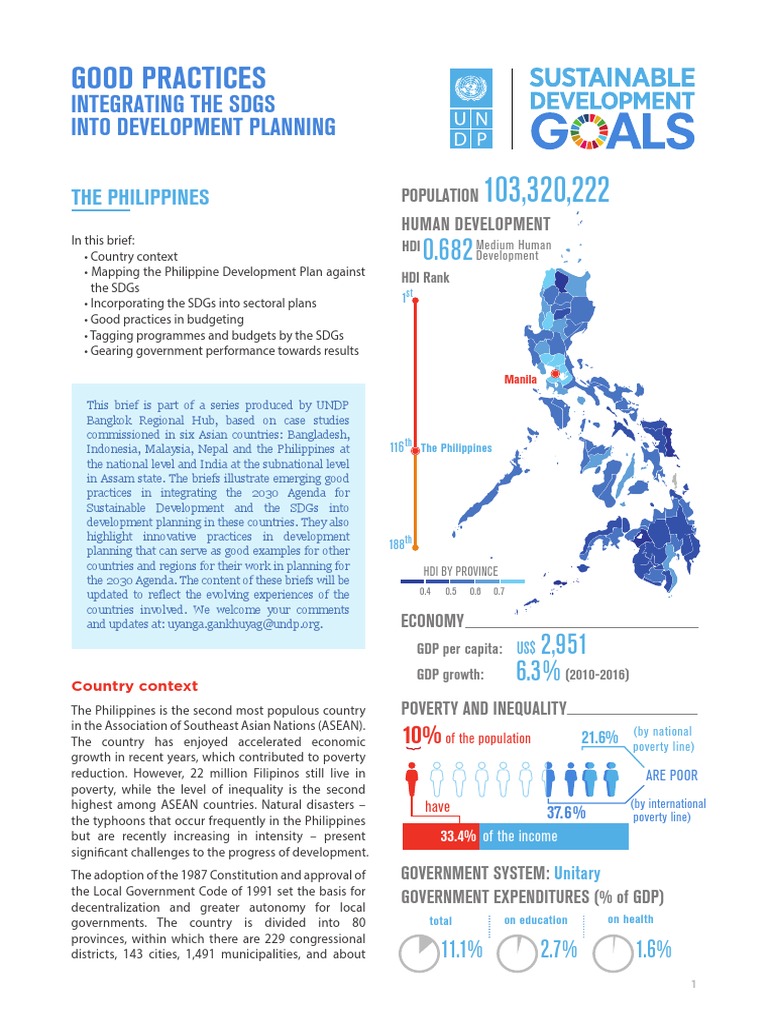 Philippines Good Practices | PDF | Budget | Human Development Index