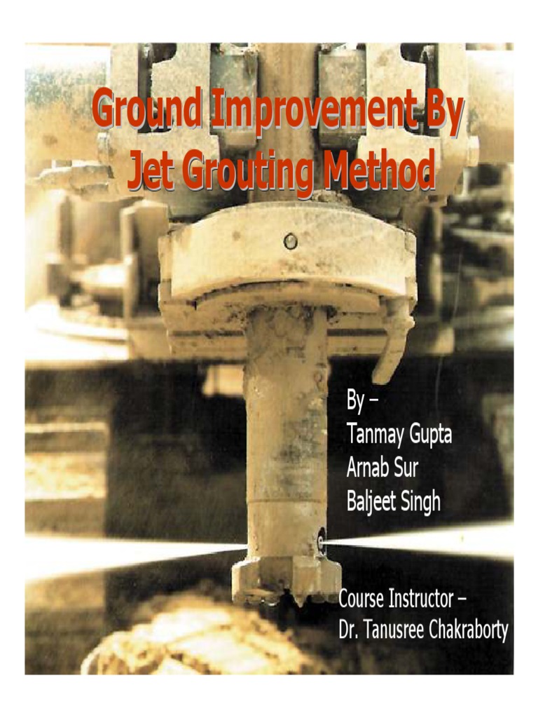 Jet Grouting | PDF | Tunnel | Deep Foundation