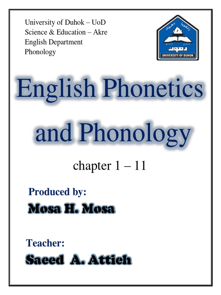 English Phonetics & Phonology Guide | PDF | Stress (Linguistics) | Syllable