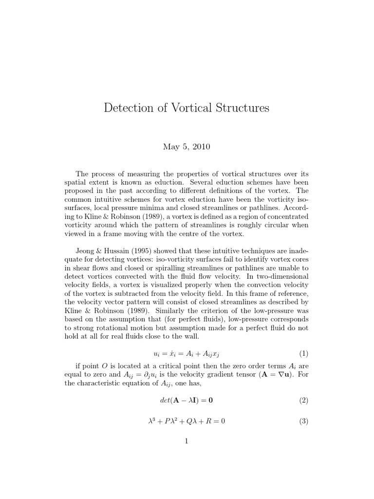 Chapter6 Vortex-Detection - Strategies | PDF | Vortices | Fluid Dynamics