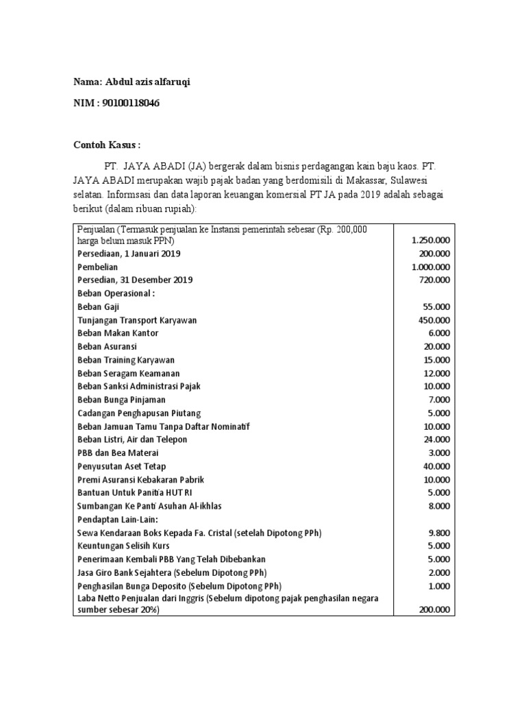 Tugas Perpajakan | PDF