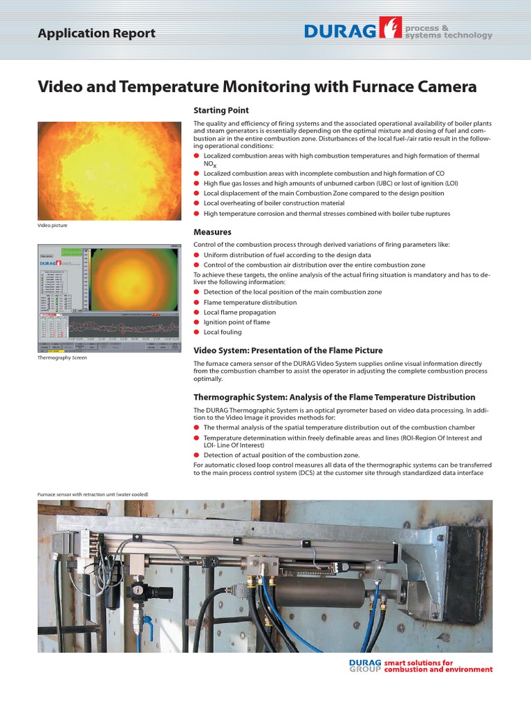 Video and Temperature Monitoring With Furnace Camera: Application ...