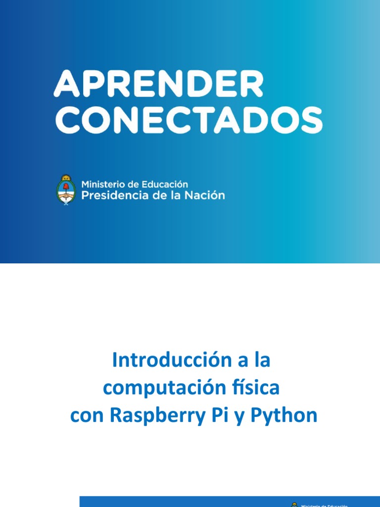 Clase 2 Raspberry Pi Pdf Python Lenguaje De Programación Programa De Computadora