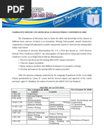 Narrative Report On Gad Training 2018 | PDF