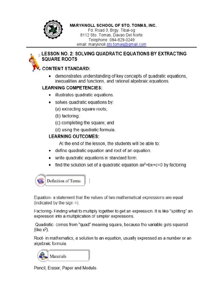 GRADE9 Q1 W1 Lesson 2 | PDF