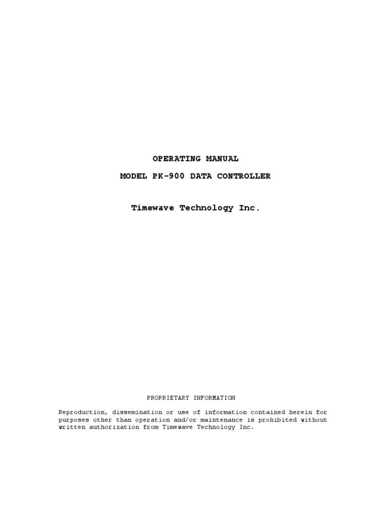 AEA PK-900 Manual | PDF | Electromagnetic Interference | Fax