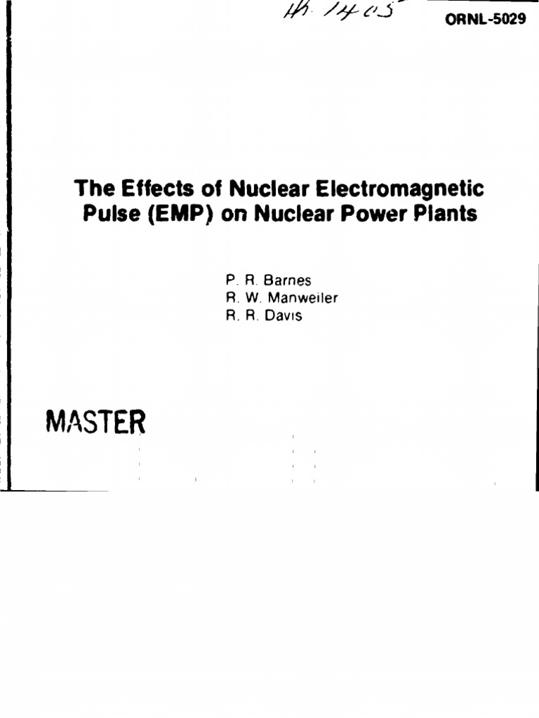 Master: The Effects of Nuclear Electromagnetic Pulse (EMP) On Nuclear ...