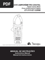 Manual Multimetro 180L Traduzido | PDF | Rede elétrica | Diodo