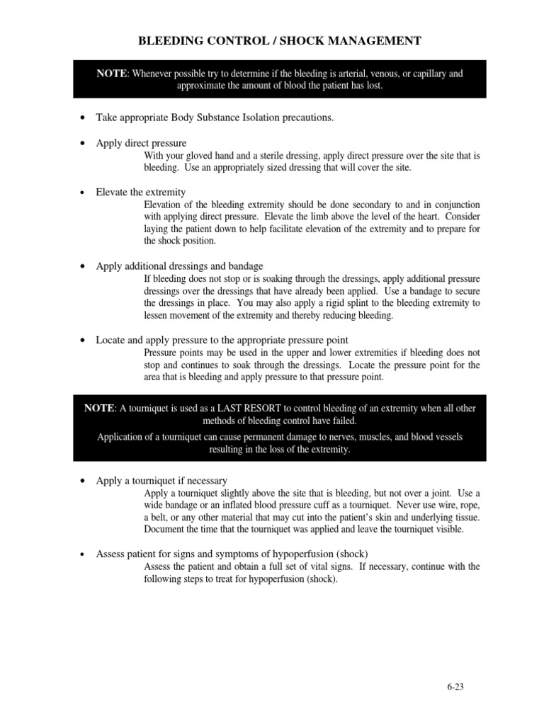 Bleeding Control Step in Trauma PT | PDF | Shock (Circulatory) | Bleeding
