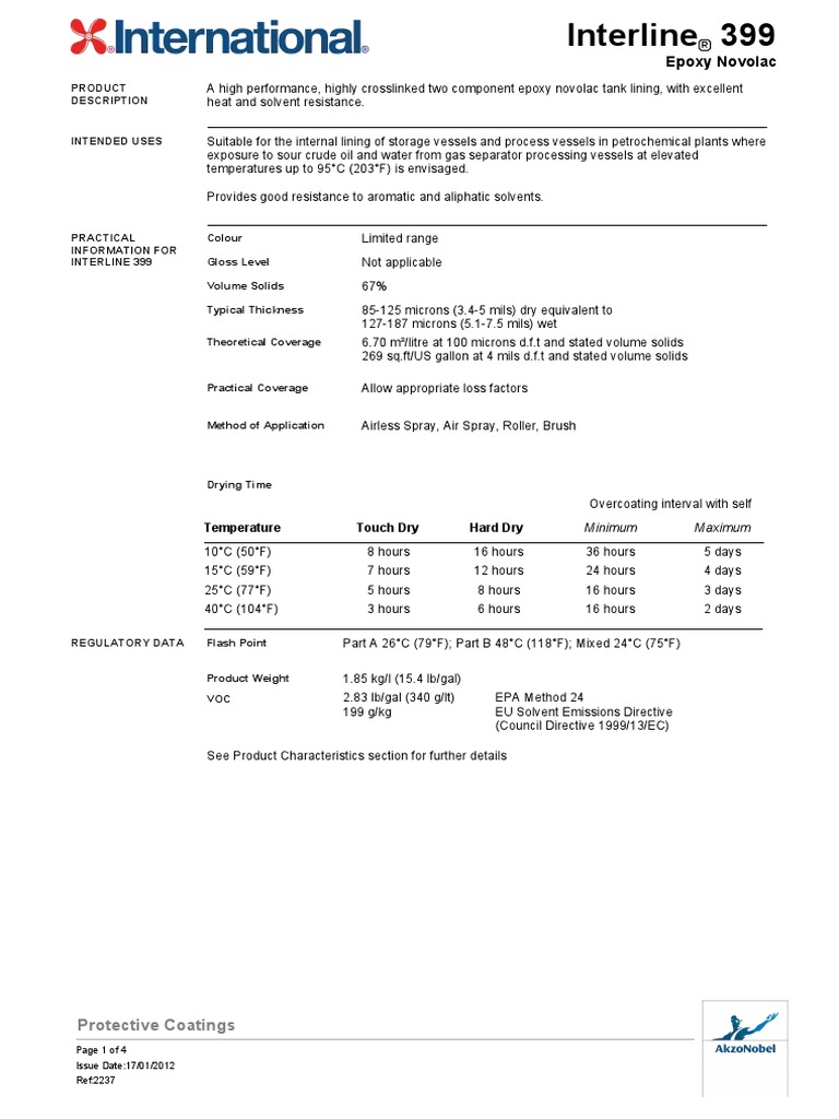 Interline 399+ds+eng PDF | Download Free PDF | Epoxy | Ventilation ...