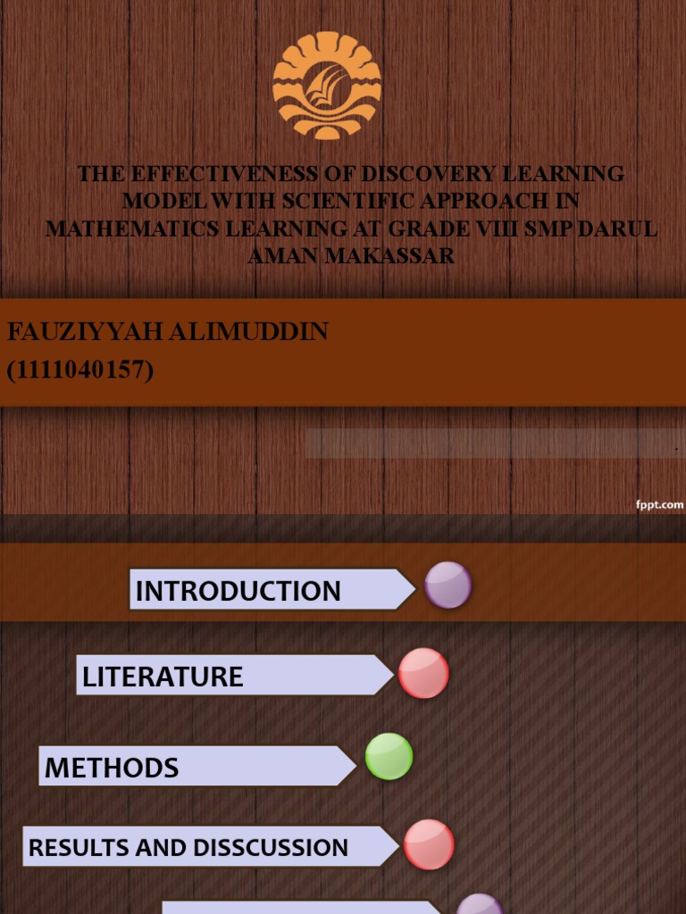 The Effectiveness of Discovery Learning Model with Scientific Approach ...