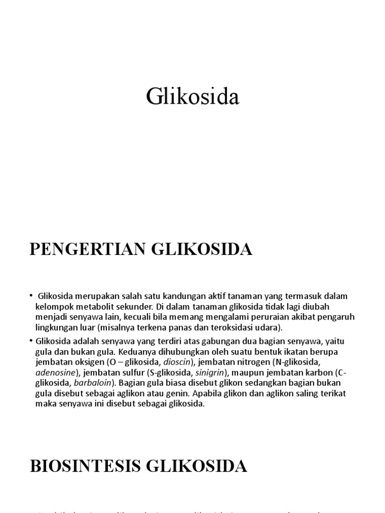3 Glikosida | PDF