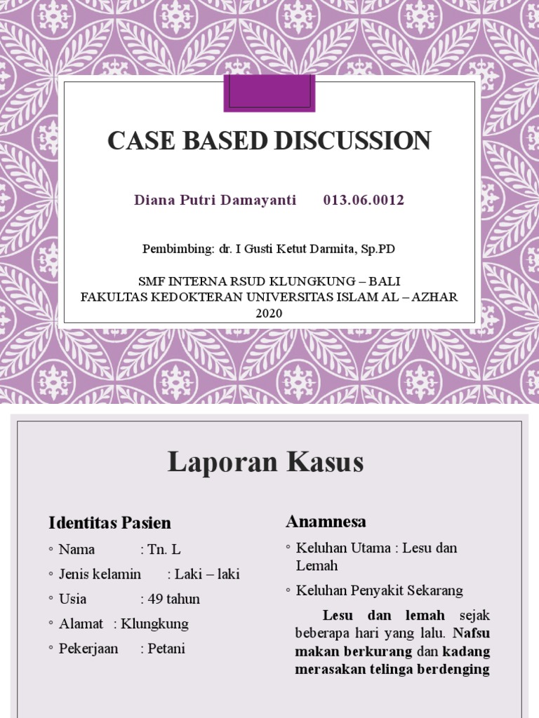 CBD Anemia Defisiensi Besi EC Ankilostomiasis | PDF