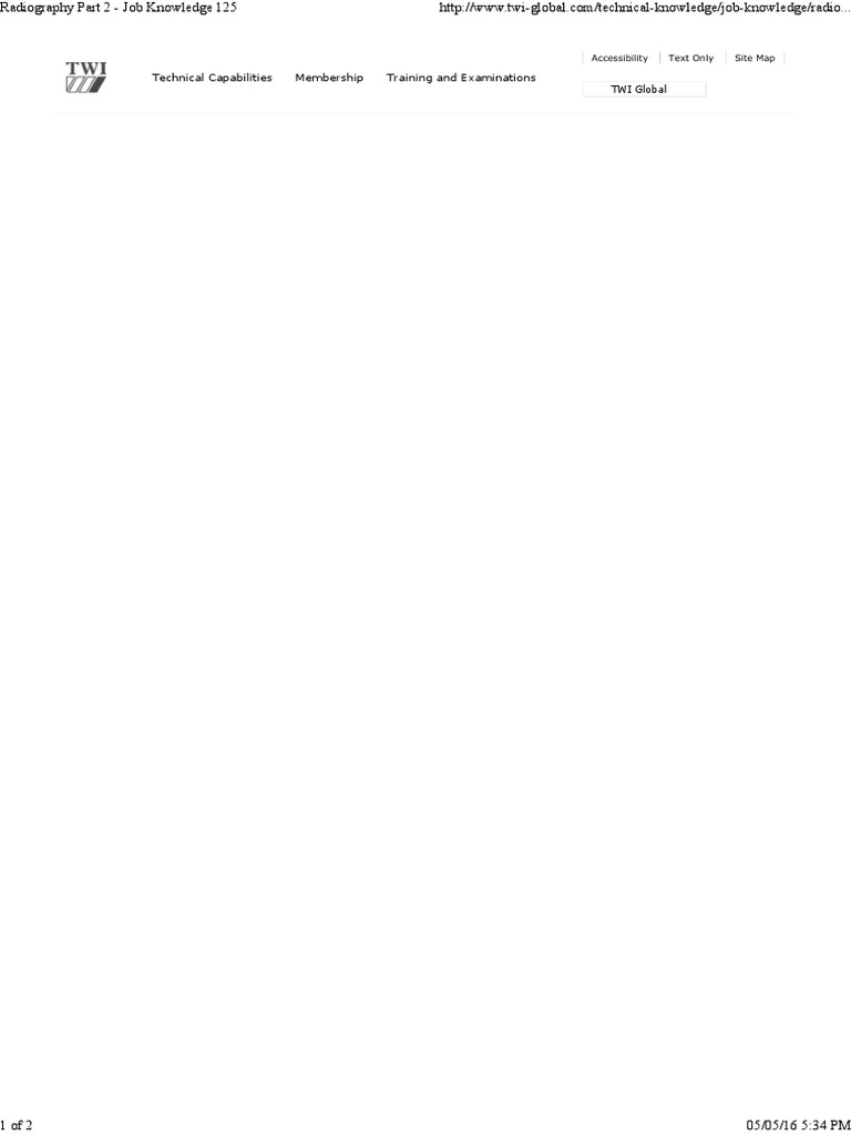 RT Sensitivity Calculation - Twi | PDF | Radiography | Pipe (Fluid ...