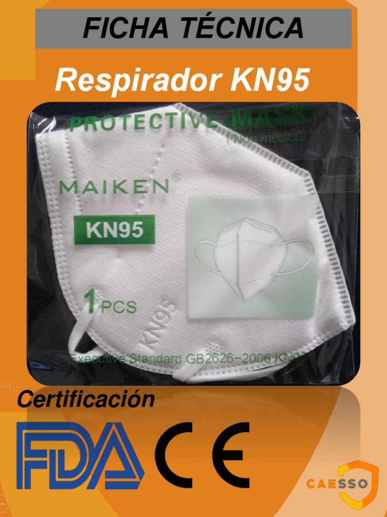 Ficha Tecnica Respirador KN95 | PDF