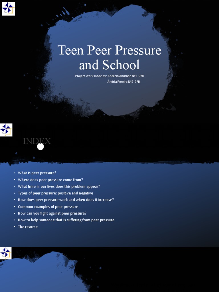 Teen Peer Pressure and School | PDF | Adolescence | Human Development