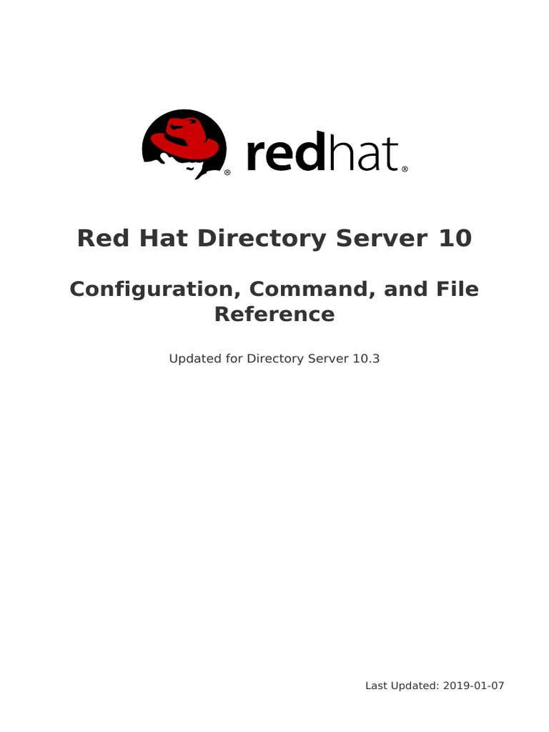 Red Hat Directory Server-10-Configuration Command and File Reference-en-US PDF | PDF | Data ...