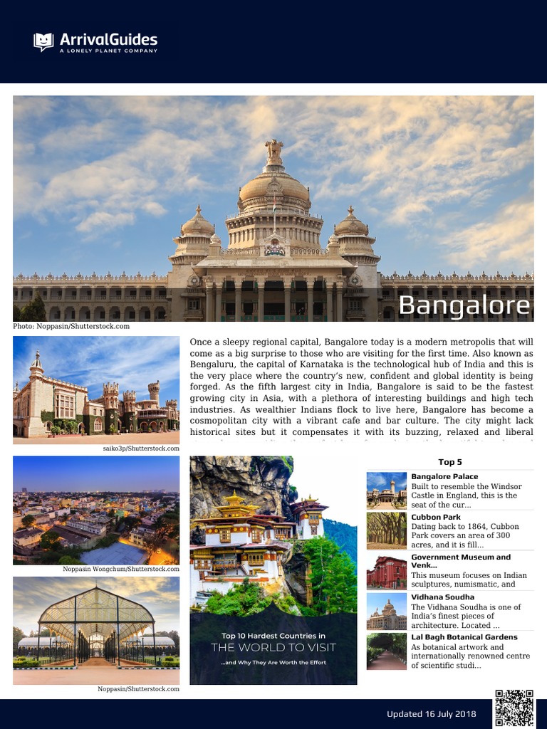 Bangalore En Pdf Pdf Bangalore Tourist Attractions