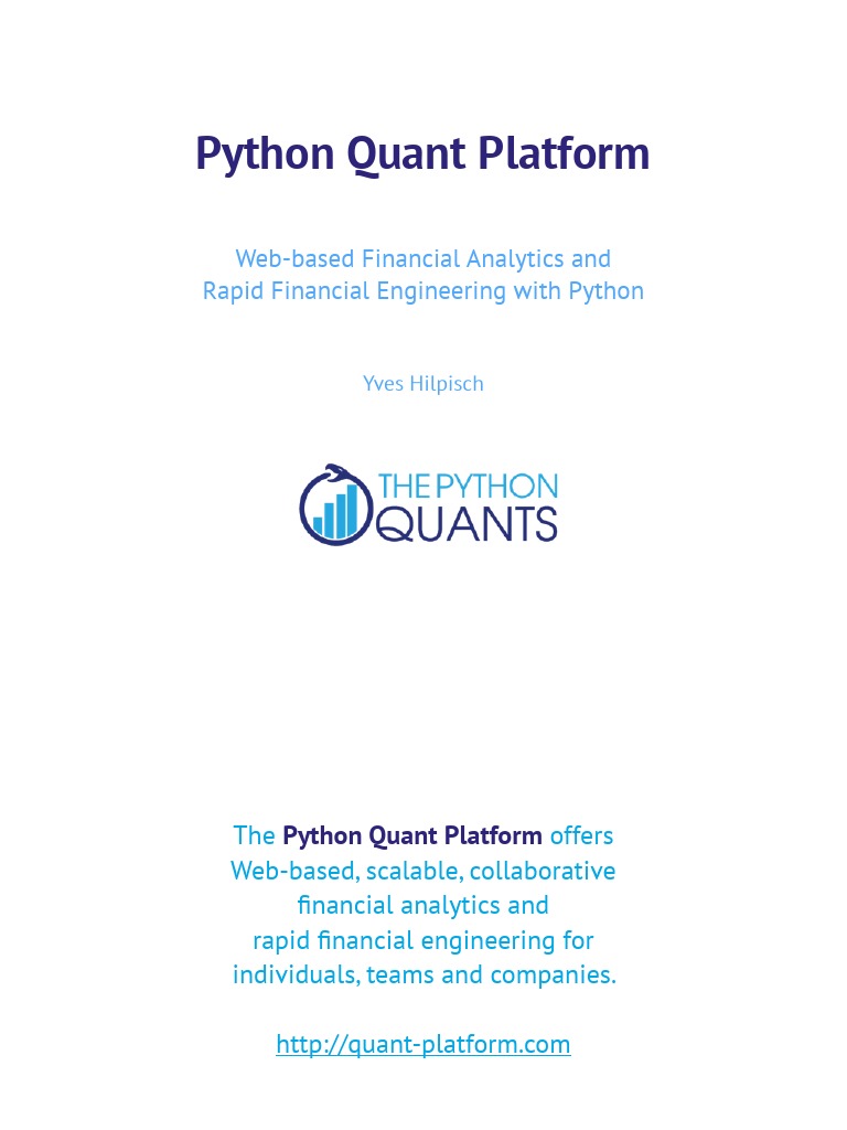 Python Quant Platform: Web-Based Financial Analytics and Rapid ...