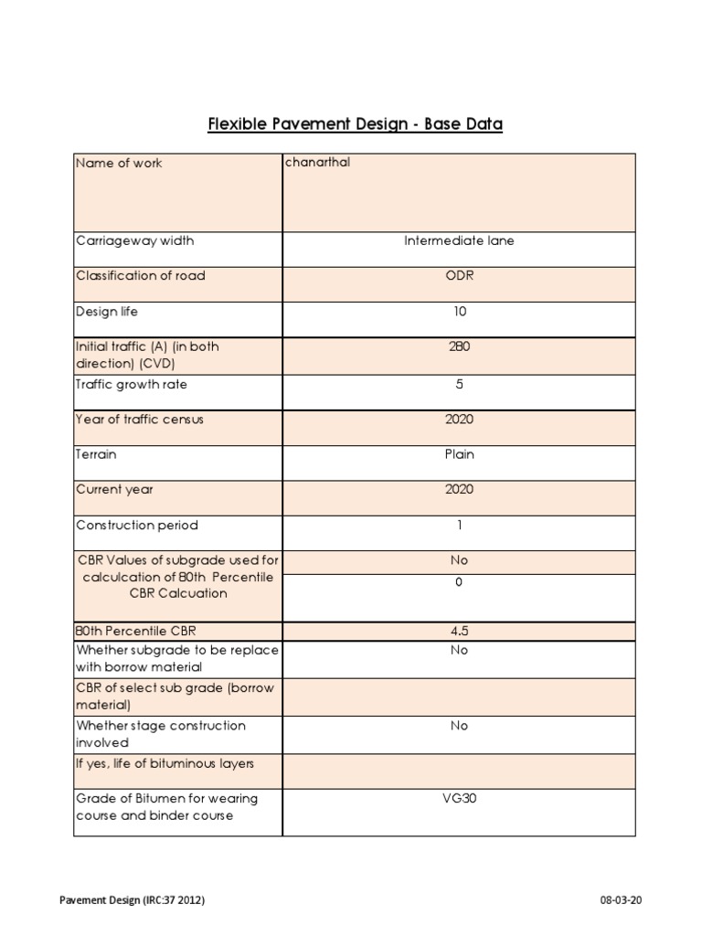 Design Pmgsy Widening | PDF | Road Surface | Asphalt