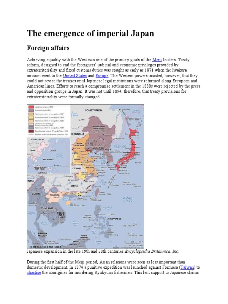 Japan's Imperial Expansion Era | PDF | Russo Japanese War | Empire Of Japan