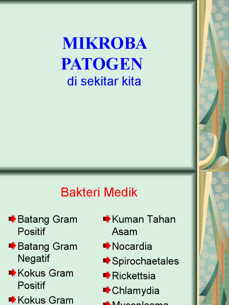 Mikroba Patogen: Di Sekitar Kita | PDF