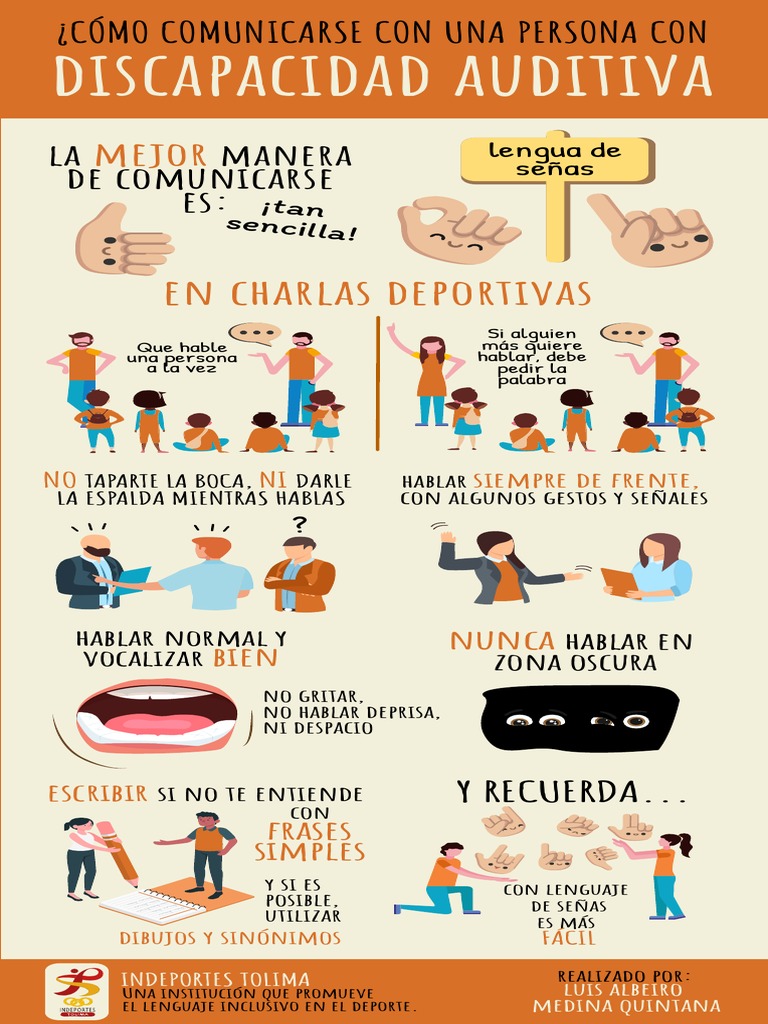 Infografia Discapacidad Auditiva Pdf