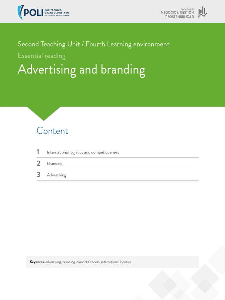 Unidad 4-Publicidad y Marca | PDF | Brand | Advertising