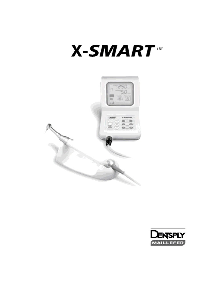 User Manual for the X-SMART Endodontic Micromotor System | PDF ...